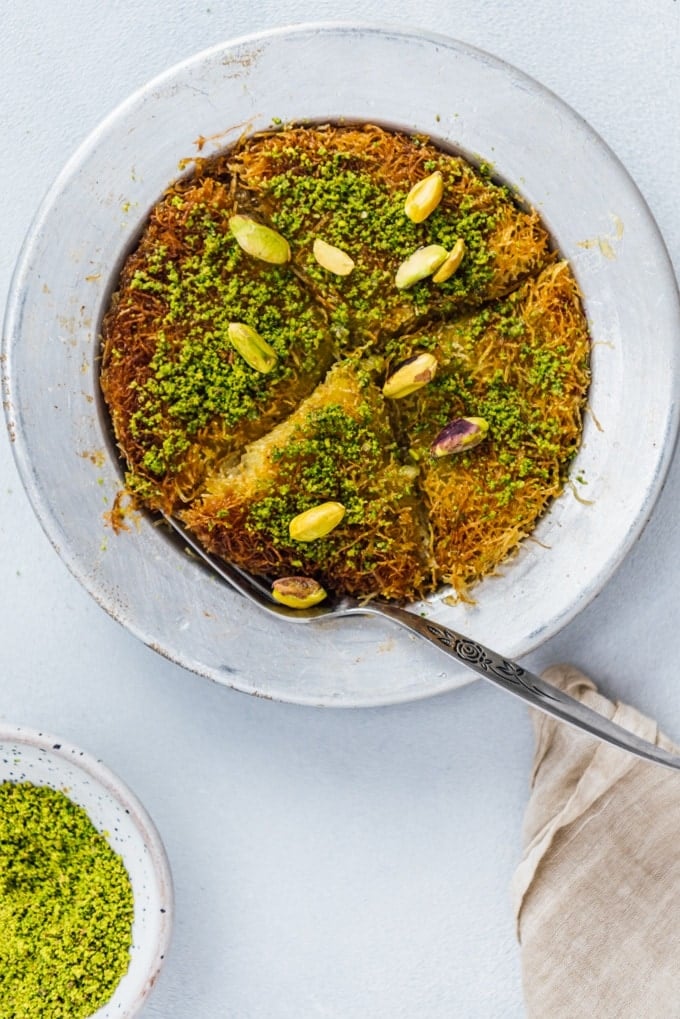 Turkish Kunefe Sweet Cheese Pastry - Give Recipe