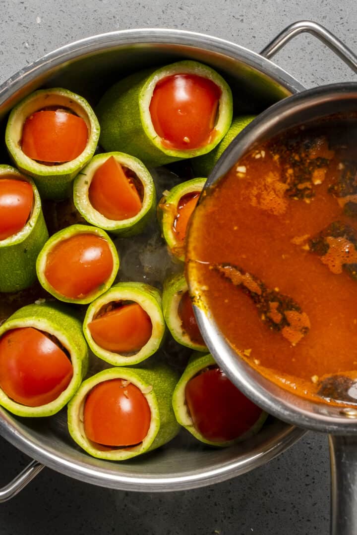 Kabak Dolma - Turkish Stuffed Zucchini - Give Recipe