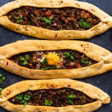 Pide Recipe Stuffed With Beef (Turkish Pizza) - Give Recipe