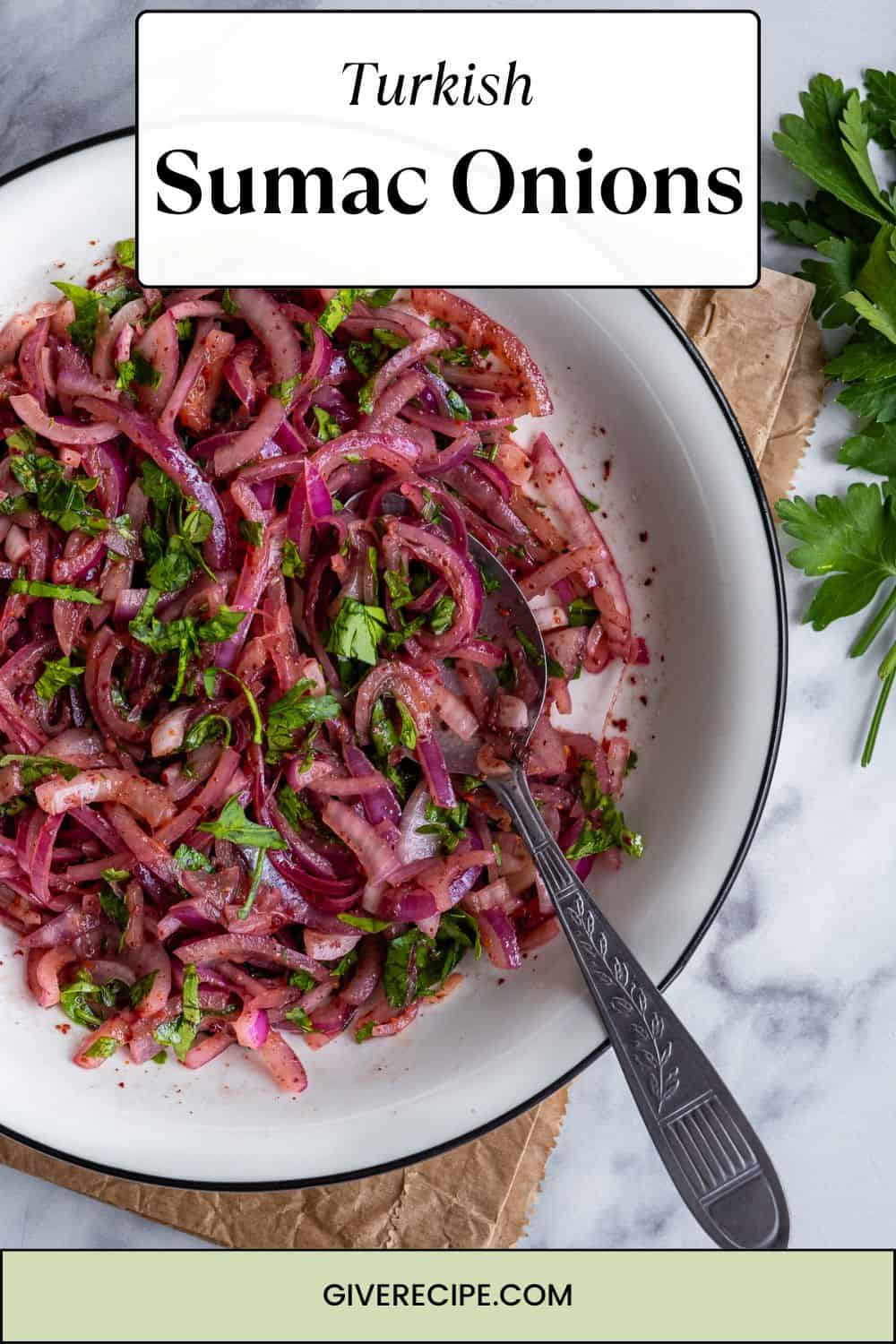Sumac Onions (Turkish Onion Salad) - Give Recipe
