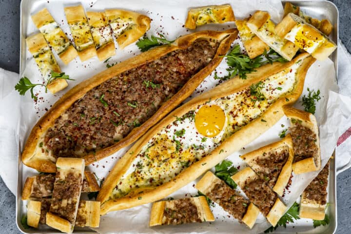 Pide (Turkish Flatbread Pizza) - Give Recipe