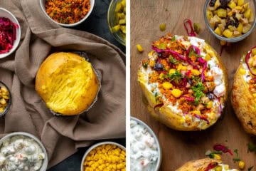 Kumpir - Turkish Stuffed Baked Potatoes - Give Recipe