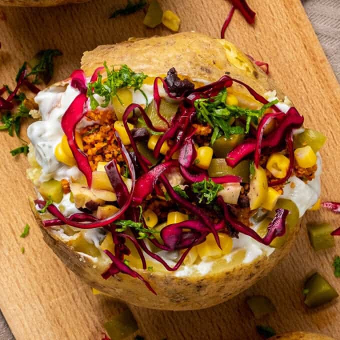 Kumpir - Turkish Baked Potatoes - Give Recipe