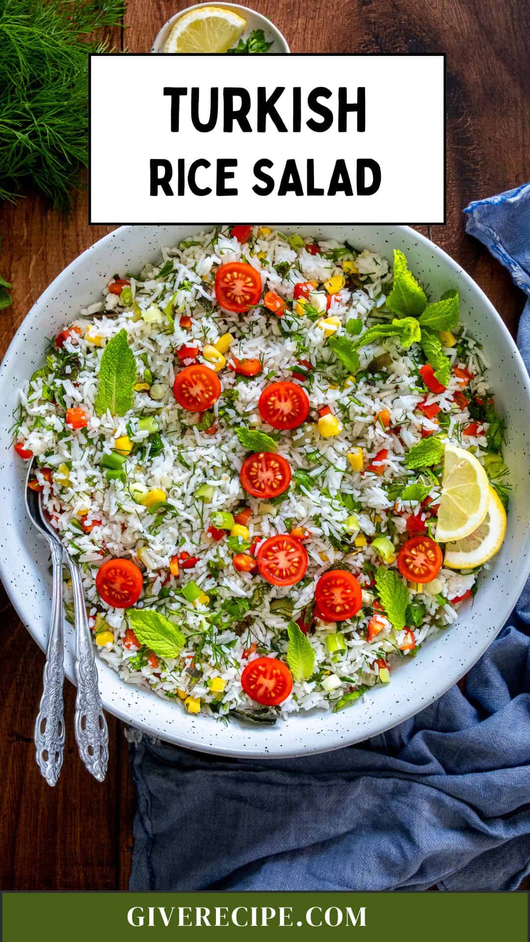 Turkish Rice Salad - Give Recipe