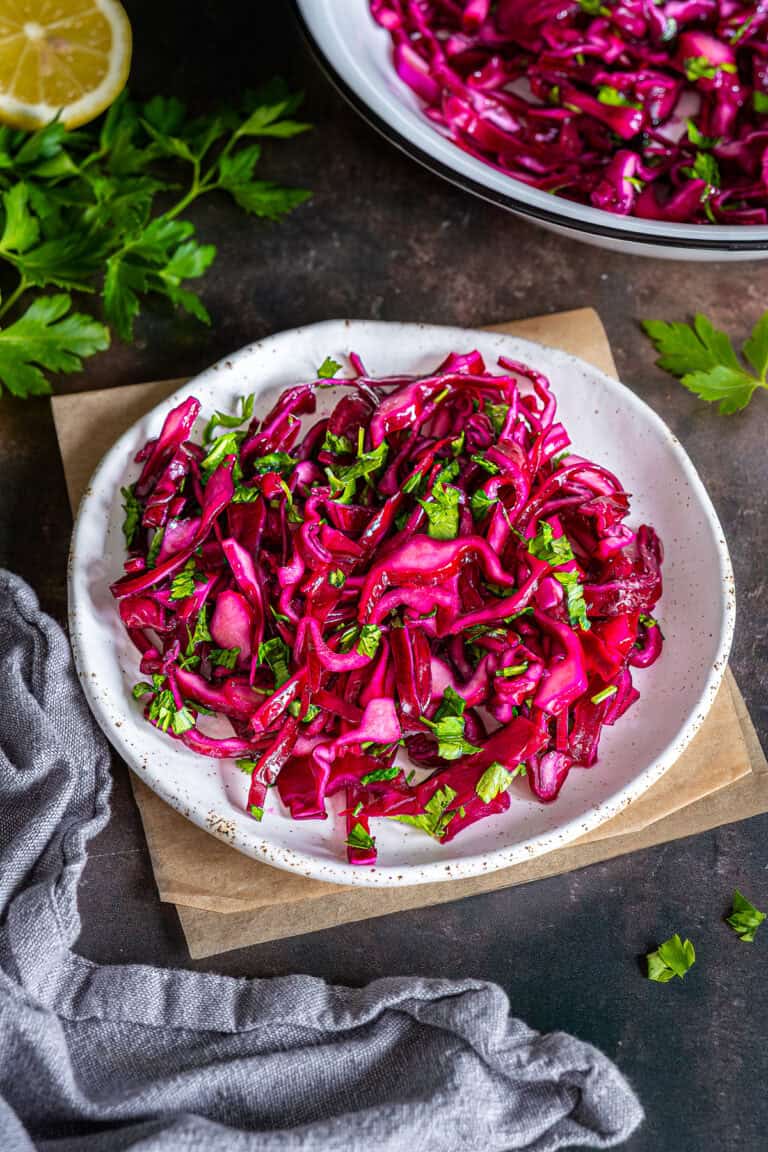 Turkish Red Cabbage Salad - Give Recipe