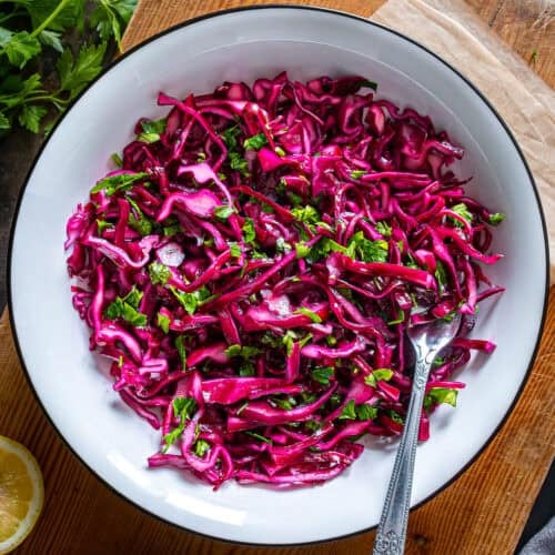 Turkish Red Cabbage Salad - Give Recipe